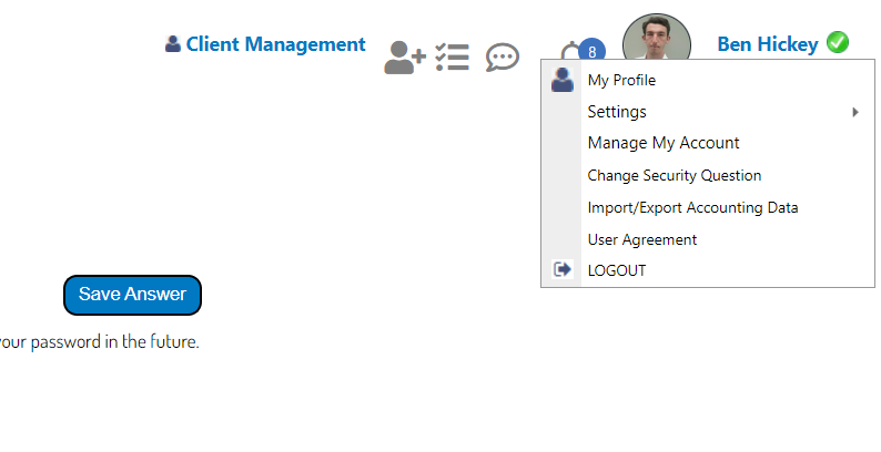 How to 'Manage your account'
