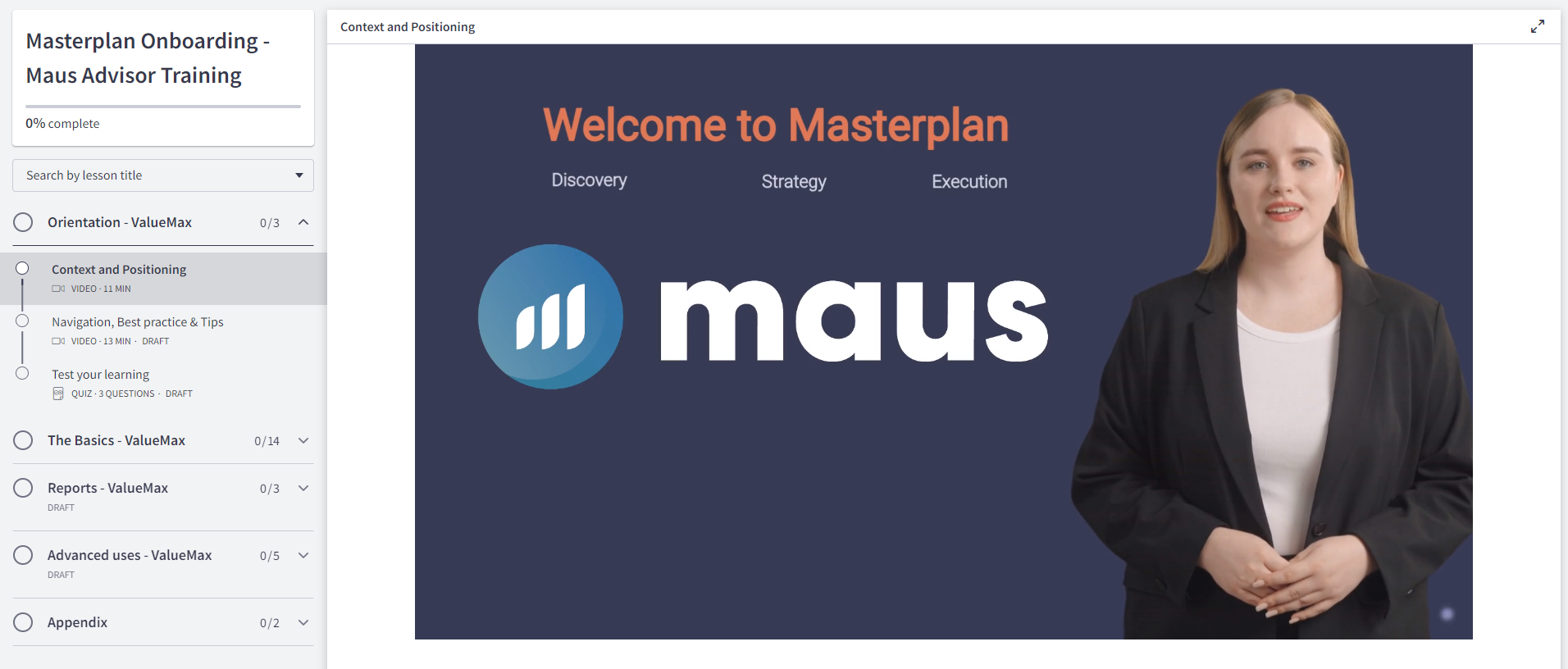 Masterplan Training Course