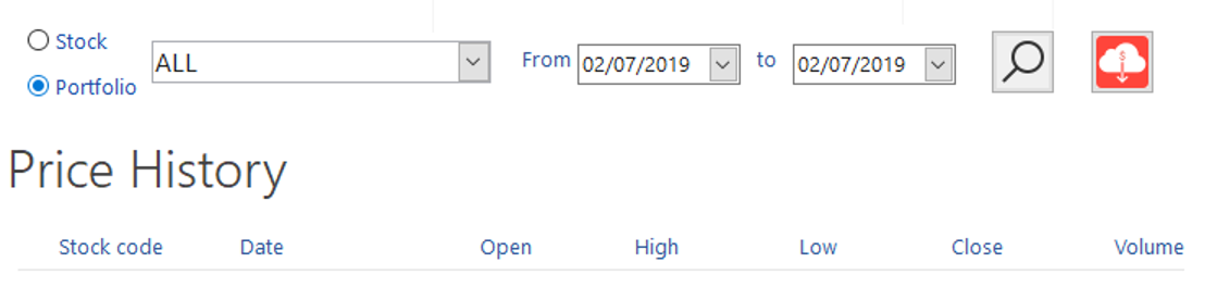 How To Update Stock Prices For A Specific Date